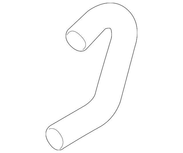 1K0-121-156-BJ - Radiator Coolant Hose 2009-2014 Audi TTS Quattro ...