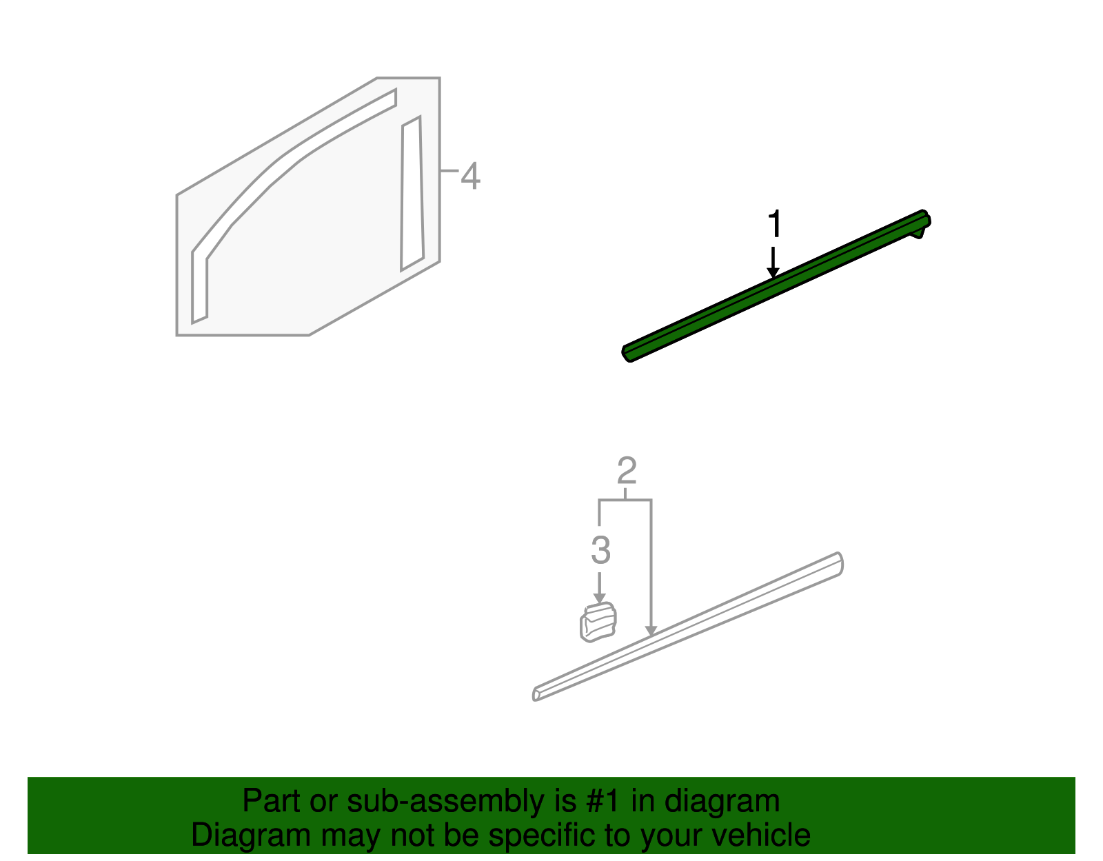 72450-SNA-A01 - Belt Weather-Strip 2006-2011 Honda Civic | Honda Parts ...