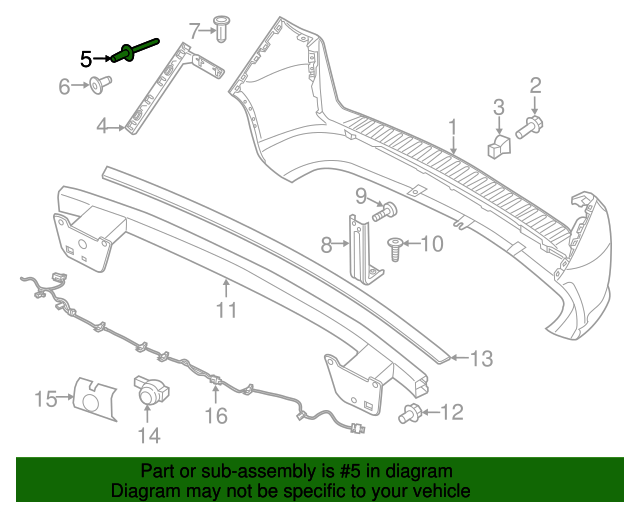 2015-2019 Ram ProMaster City Front Dr Speaker Rivet 6509719AA ...