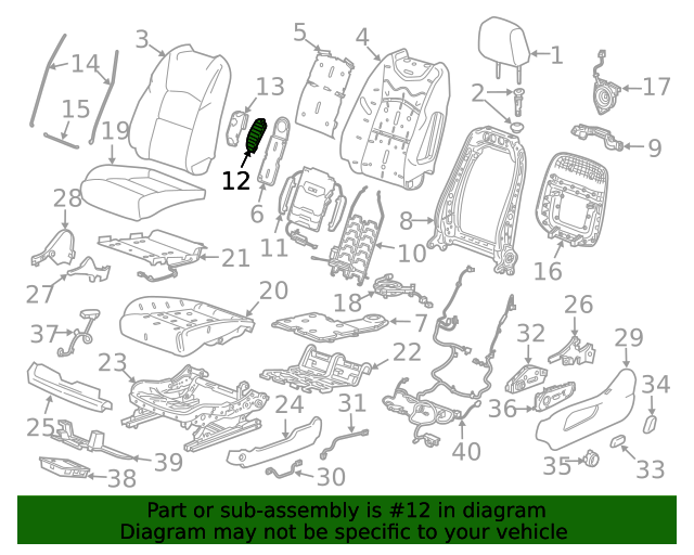 2019-2021 Cadillac XT4 Support Bracket 84380278 | GMPartsDirect.com