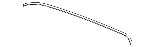 2014-2019 GM Black Passenger Side Roof Panel Joint Finish Molding ...