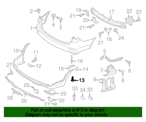 2017-2021 Hyundai Lower Cover Retainer Screw 12442-05207-K | OEM Parts ...