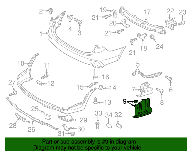 2017-2019 Hyundai Under Cover 86691-B8500 | Hyundai OEM Parts Superstore