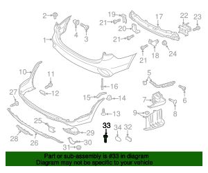 2011-2019 Hyundai License Mount Bolt 86593-38000 | OEM Parts Online