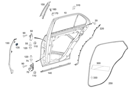 Rear Doors for 2024 Mercedes-Benz GLE450 | Mercedes-Benz USA Parts