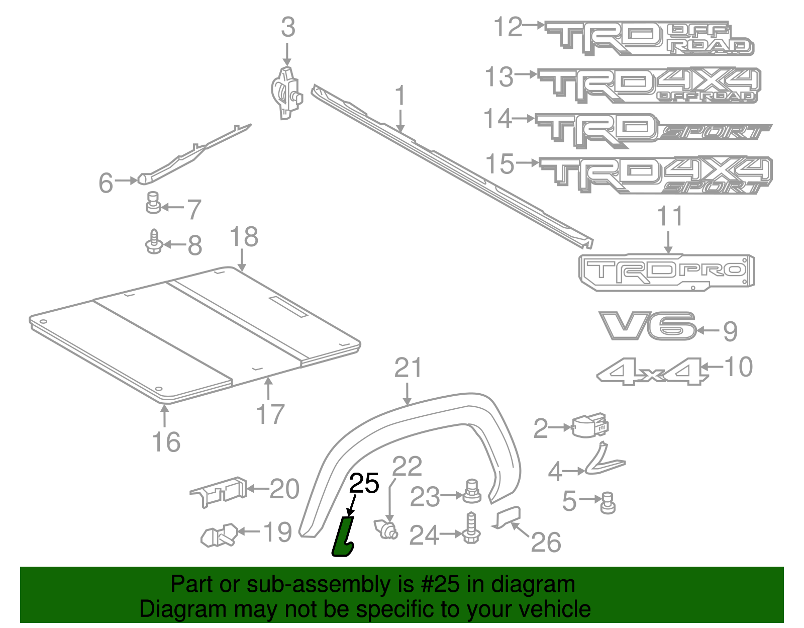 Genuine Toyota Wheel Opening Molding Protector part# 58744-04040 for ...