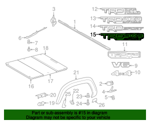 2016-2021 Toyota Decal 75996-04090-D0 | Toyota Parts Center