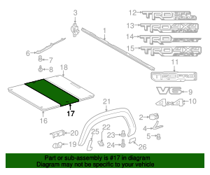 64902-09010 - Tonneau Cover - 2016-2023 Toyota Tacoma | Toyota Parts ...