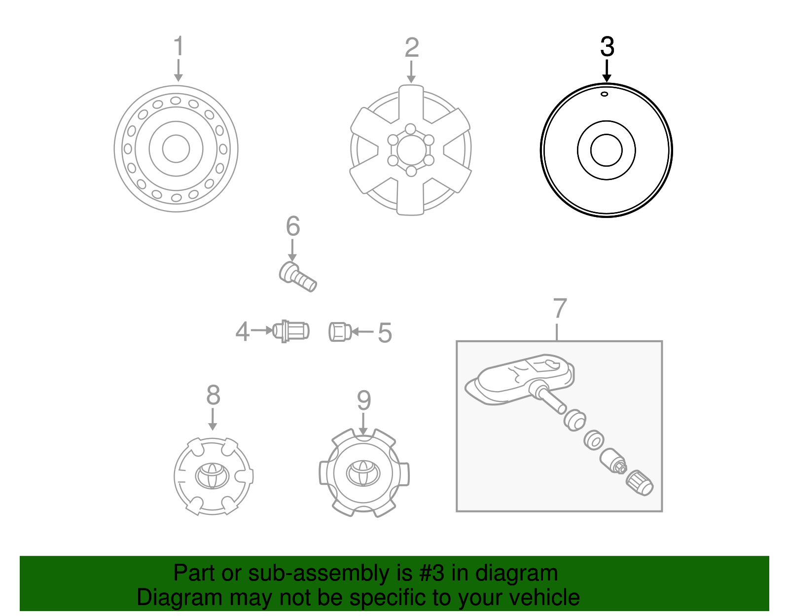 2012-2014 Toyota FJ Cruiser 2012-2014 Toyota FJ Cruiser - Wheel Alloy ...