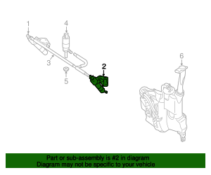 164-860-05-47 - Headlight Washer Nozzle 2005-2011 Mercedes-Benz ...