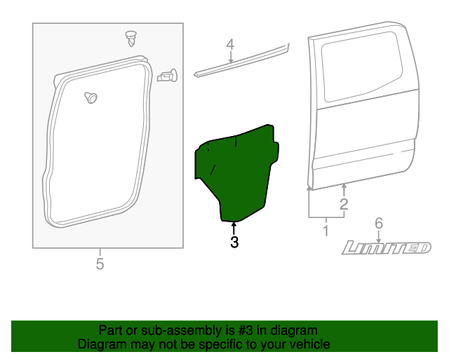 2005-2015 Toyota Tacoma Access Cover 67841-04050 | Toyota Parts Center