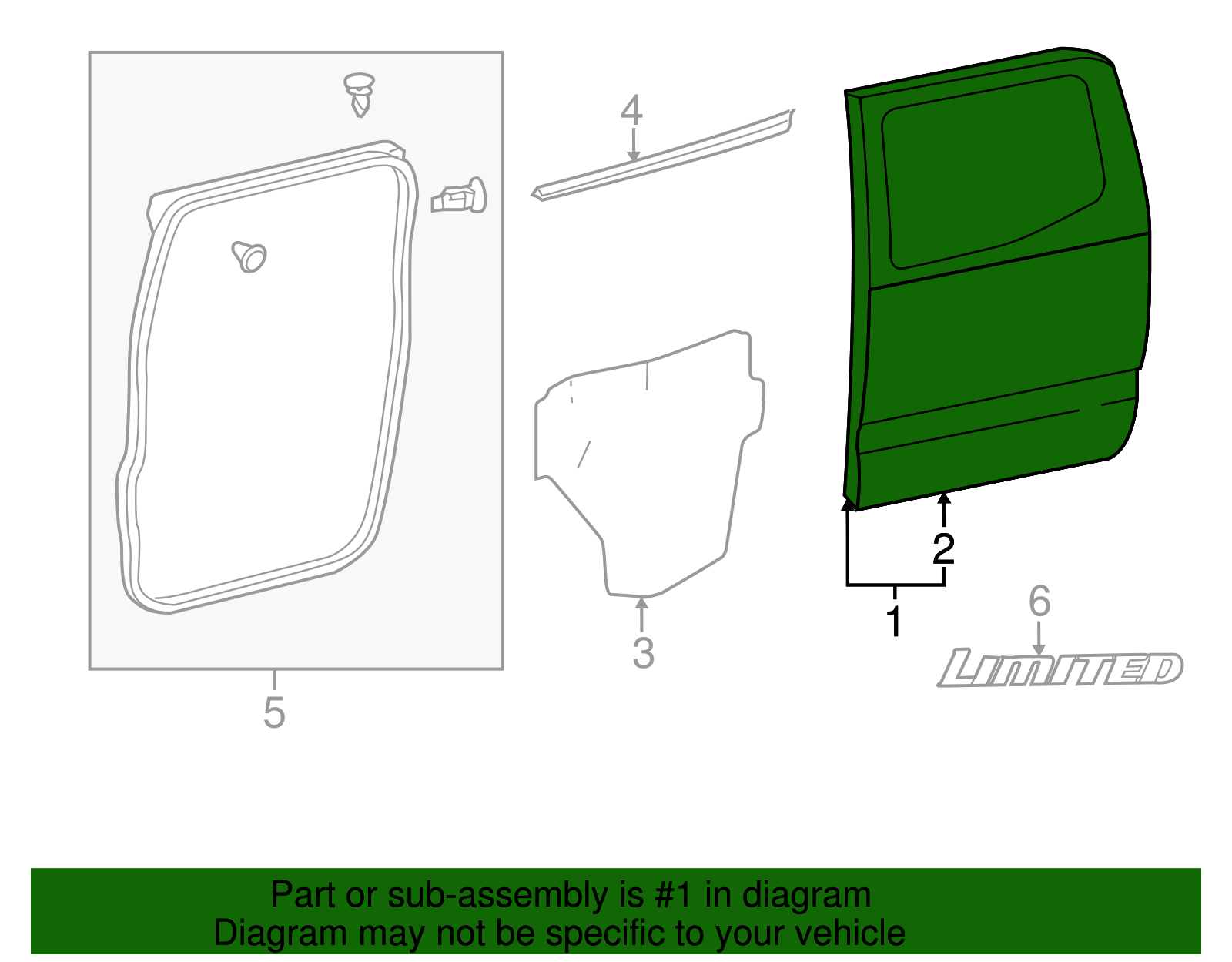 2005-2015 Toyota Tacoma Door Shell 67004-04061 | Toyota Parts Center