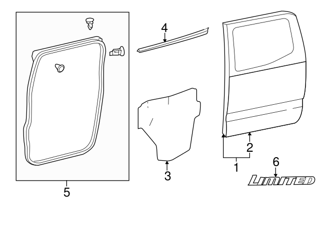 2005-2015 Toyota Tacoma Door Shell 67003-04061 | Toyota Parts Center