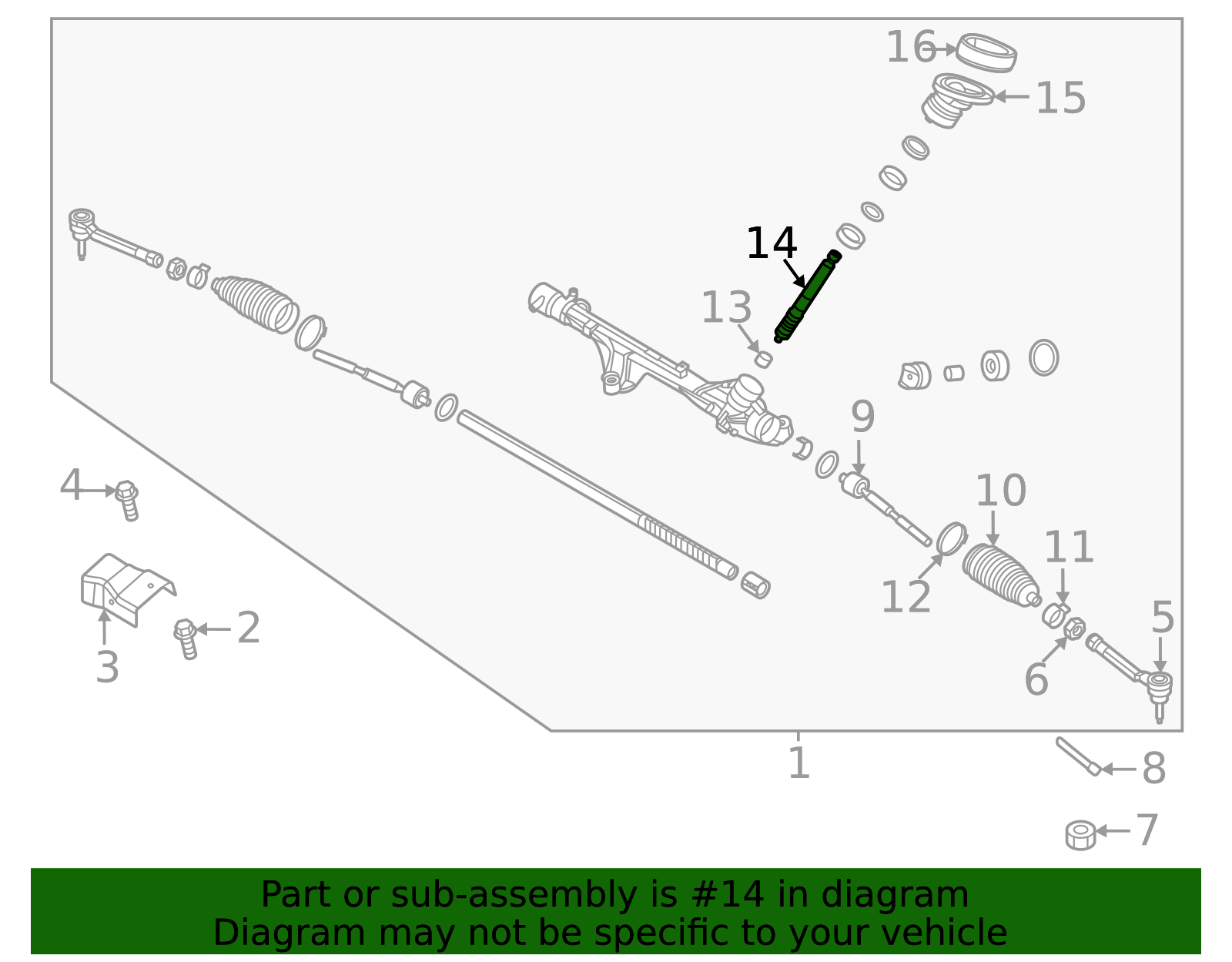 56512-R0000 - Rack And Pinion Steering Pinion Shaft 2022-2025 Kia ...
