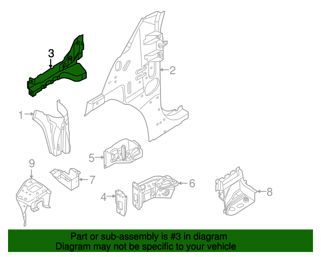 4536202601 - Reinforcement 2016-2019 Smart | Mercedes-Benz USA Parts