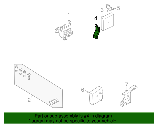 1999-2005 Mazda Miata PCM Front Bracket BP4W18883 | TascaParts.com