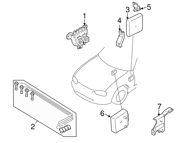 1999-2000 Mazda Miata Engine Control Module (ECM) BP4Z-18-881C ...