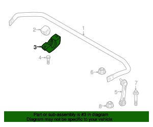 Genuine BMW 33-55-6-861-479 | Stabilizer Bar Bracket | FREE Shipping on ...