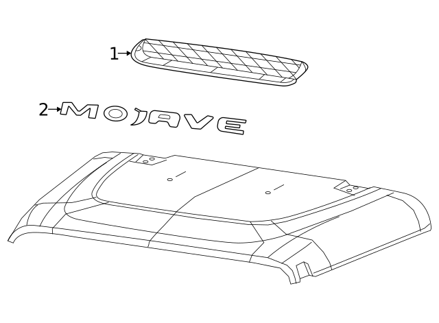 2020-2023 Jeep Gladiator Air Vent 68398765AB | TascaParts.com