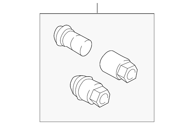 EK4Z1A043A - 2023 Ford Mustang Anti Theft Wheel Locks Kit - Eastgate ...