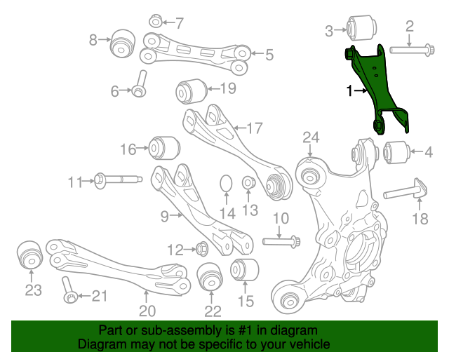 33-30-6-867-880 - Wishbone/trailing arm 2014-2021 BMW | AutoNation Parts
