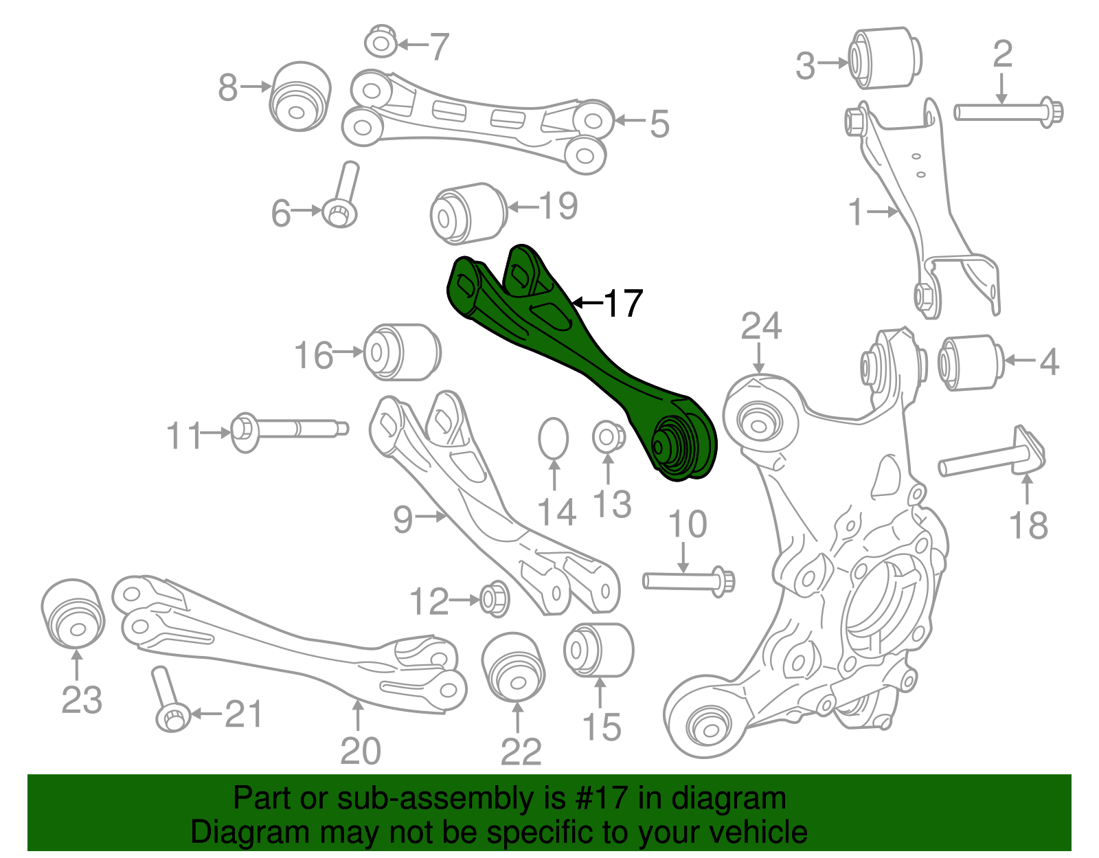2014-2021 BMW Trailing Arm 33326852269 | OEM Parts Online