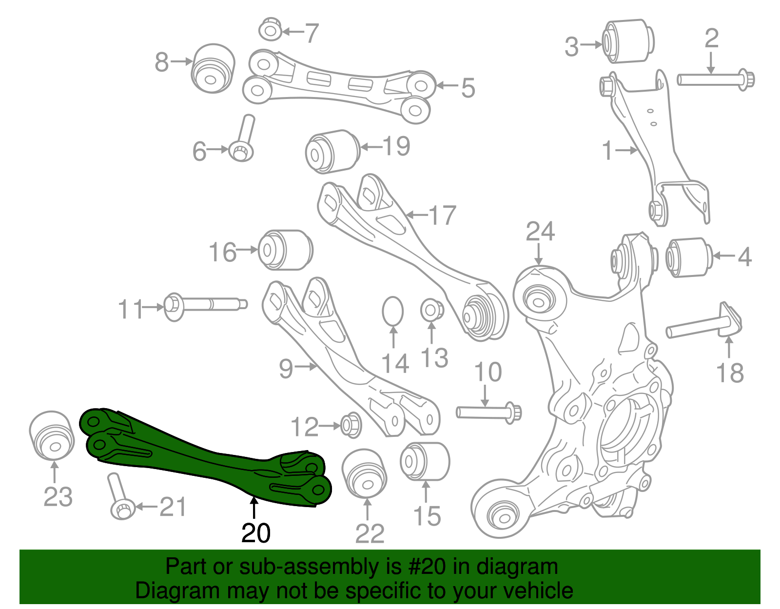 33-30-6-867-880 - Ft Upper Control Arm - 2014-2020 BMW | BMWPartsHub