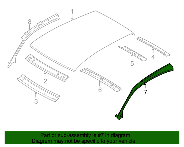 2015-2020 Porsche Macan Windshield Pillar Reinforced 95B-809-199-BY-GRV ...