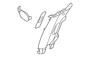 85830-R0500BSU - Upper Center Pillar Trim 2022-2023 Kia Carnival | Kia ...