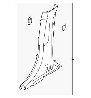 2022-2023 Kia Carnival Lower Center Pillar Trim 85845-R0100OFB ...