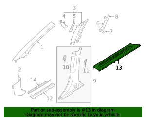 85885-R0000OFB - Scuff Plate 2022-2023 Kia Carnival | Kia.Parts Store