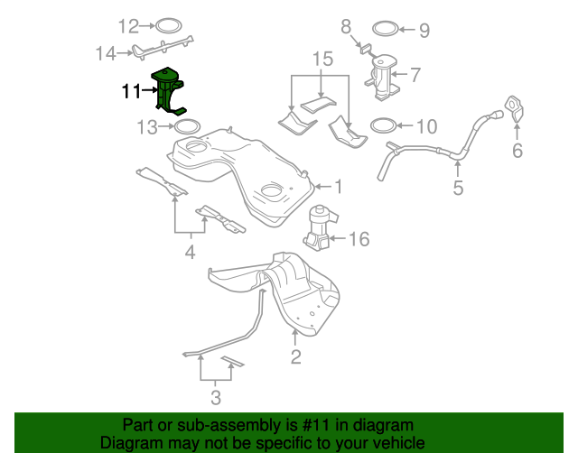 Genuine OEM Ford Part - Fuel Sender Unit 7R3Z-9275-C | Genuine OEM Ford ...