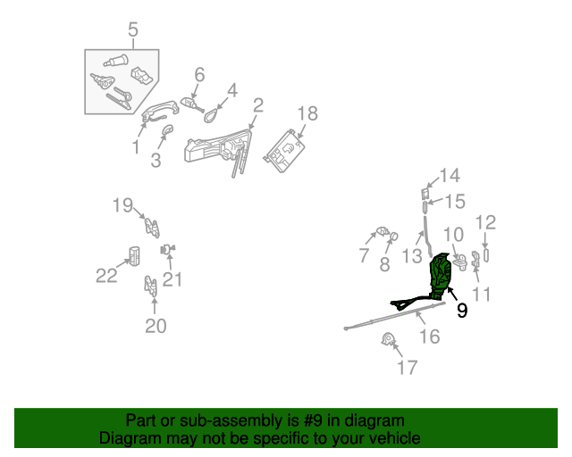2003-2012 Mercedes-Benz Lock Actuator 2307200835 | AutoNationParts.com