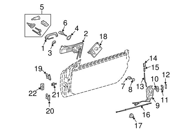 2003-2012 Mercedes-Benz Hinge 230-720-07-37 | Mercedes-Benz Parts