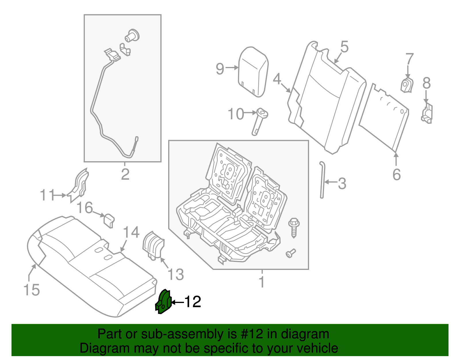 2013-2020 Nissan Pathfinder Recline Cover 89455-3KA0B | Temecula Nissan ...