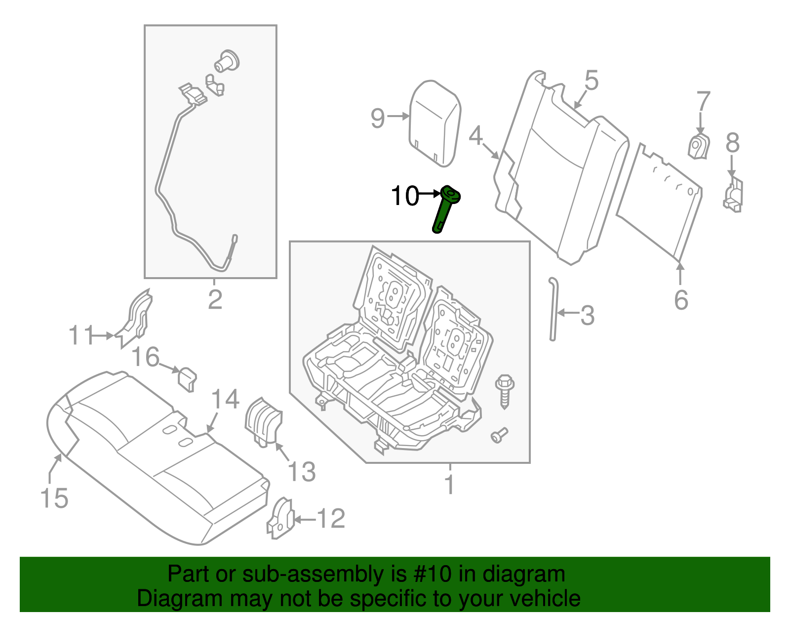 2013-2024 Nissan Headrest Guide 88602-3KA0B | Team Nissan Inc.