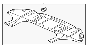23463196 GM Underbody Front Air Deflector | GM Parts Store