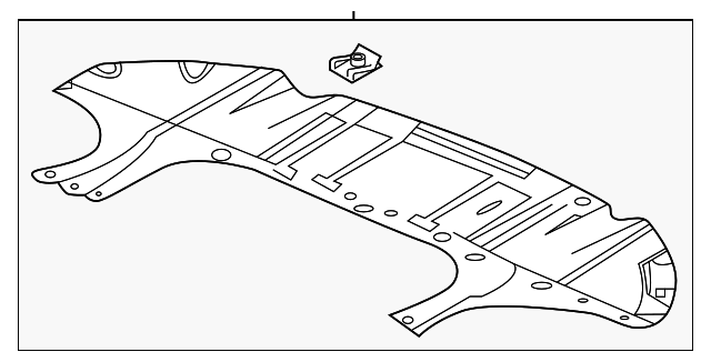 2018-2020 GMC Terrain Underbody Front Air Deflector 23463196 GM ...