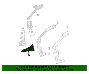 Toyota Fender Gusset 53786-08010 | Auto Parts