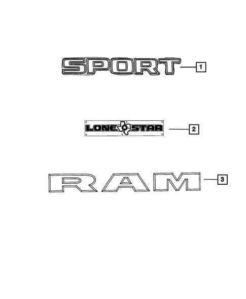 Decals and Tape strips for 2025 Ram 3500 | Mopar eStore