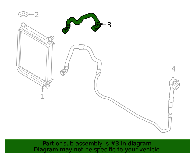 17-12-9-894-772 - Radiator Coolant Hose 2019-2023 BMW | AutoNationParts.com