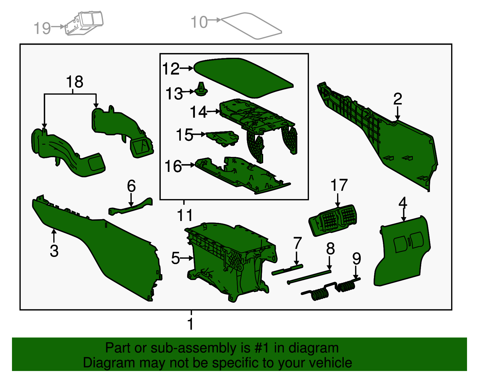 2018-2019 Toyota Camry Center Console 58810-06890-C3 | Toyota San Diego ...