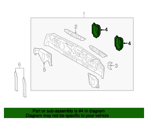 58323-0E010 - Rear Body Panel Reinforcement - 2010-2021 Lexus ...