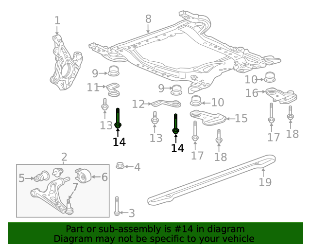 2016-2020 Buick Envision M14x2x144 Drivetrain and Front Suspension ...