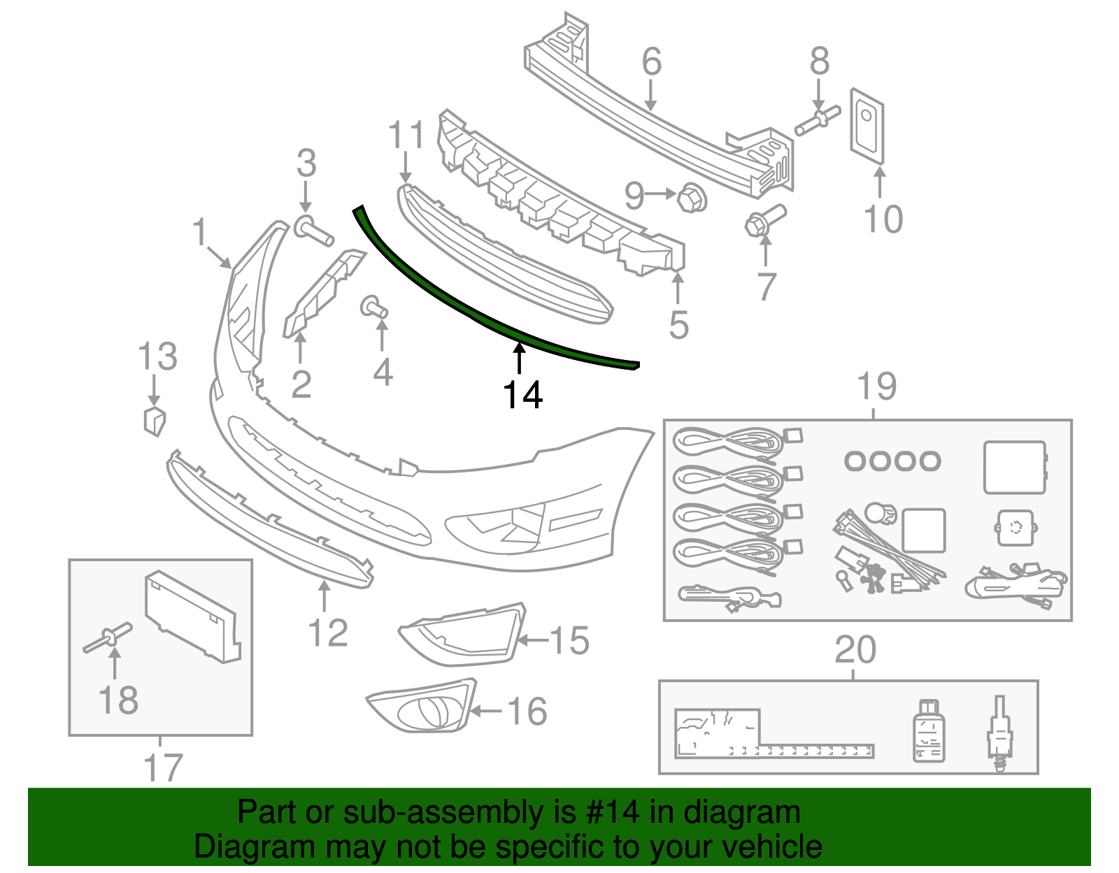 AE5Z-17626-AA - Valance 2010-2012 Ford Fusion | Big 3 Auto Parts