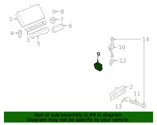 4K0-927-225-C - Prk Brake Switch 2019-2023 Audi | Audi OEM Parts