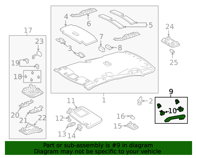 74610-06120-C0 - Interior Grab Bar 2019-2024 Toyota | AutoNation Parts
