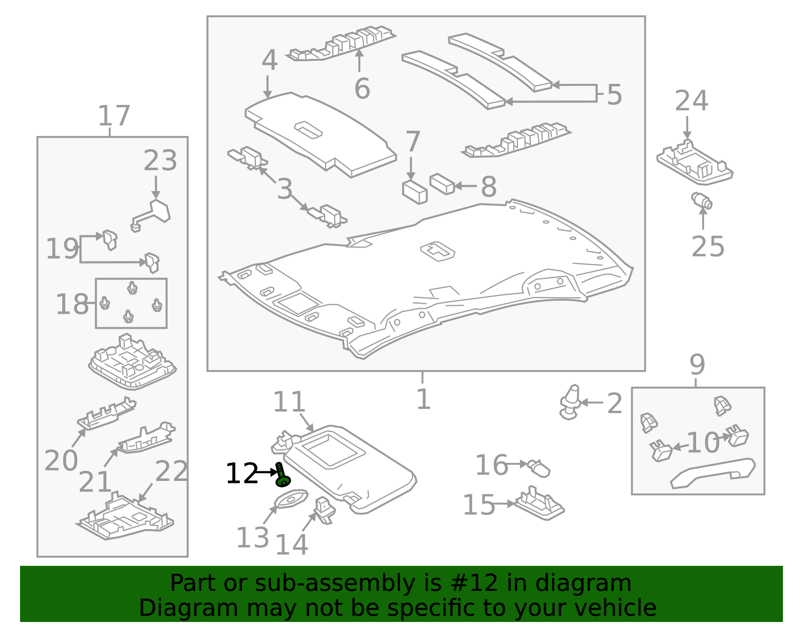 2020-2024 Toyota Sun-Visor Screw 90151-A0005 | Toyota Parts Center