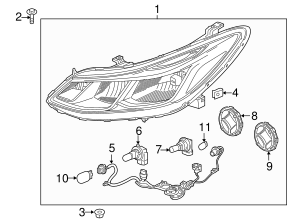 42680784 GM Driver Side Headlamp | GM Parts Store