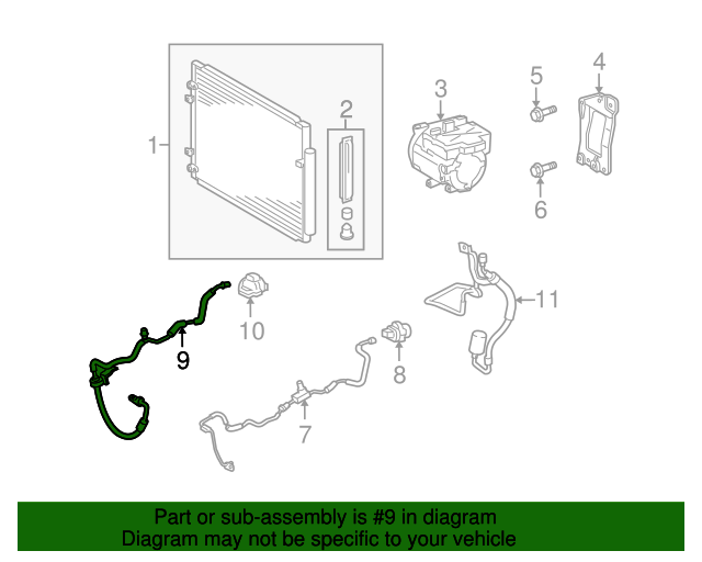 Toyota OEM Suction Hose 88712-0E040 | Toyota OEM Parts Giant